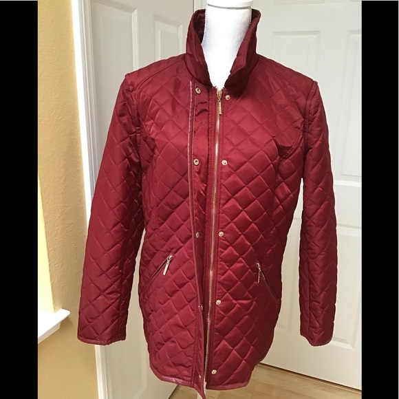 IMAN | Jackets & Coats | Iman Burgundy Convertible Jacket | Poshmark